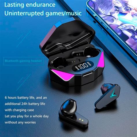 Audífonos Bluetooth Gamer Tws X15 Premium Negro Real Plaza