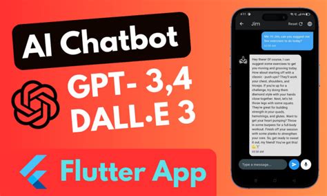 develop ai mobile app with flutter gpt4 chatgpt open ai sora dalle 3