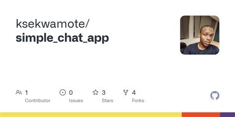 Github Ksekwamote Simple Chat App