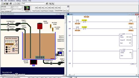 Logixpro Batch Simulation Part 1 Turn On Cc Youtube