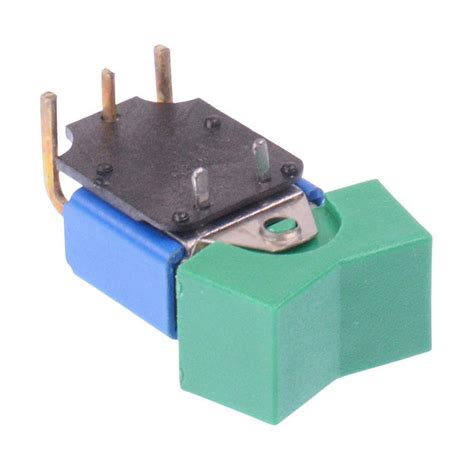 7937wab Green On Off On Right Angle Pcb Rocker Switch Spdt 4a 30vd