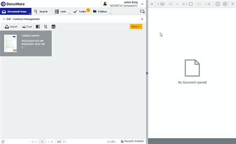 customize your startup view for docuware