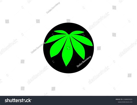 Cassava Leaf Logo Simple Design Stock Vector Royalty Free 2184624321