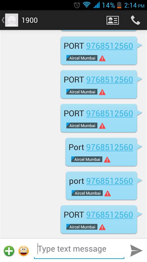 Resolved Aircel — Sms Not Send To Port 1900