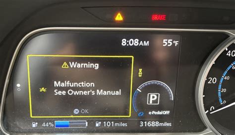 Automatic Emergency Brake Aeb Display Warning R Leaf