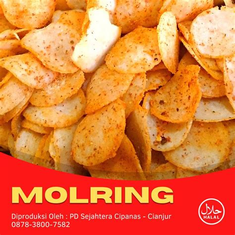 Jual Keripik Moring Snack Cemilan Pedas Citruk Extra Daun Jeruk 1kg
