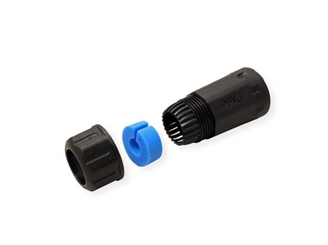 Value Rj45 Modular Coupler Cat 6a Class Ea Stp Outdoor Industrial Black Secomp