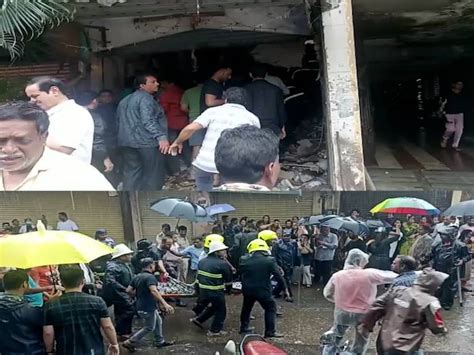 Ulhasnagar Slab Collapse 4 Killed As Portion Of Building Collapses In