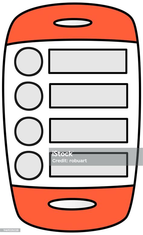 온라인 통신 응용 프로그램 화면에 소셜 네트워크 채팅 및 메일링을 위한 모바일 앱 Brand Name Online Messaging Platform에 대한 스톡 벡터 아트