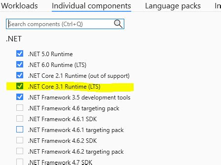 C The Framework Microsoft Aspnetcore App Version X