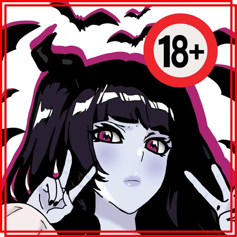 Visual Stimulant Sexy Anime Vampire Anime Maid Die Cut Sticker Nsfw