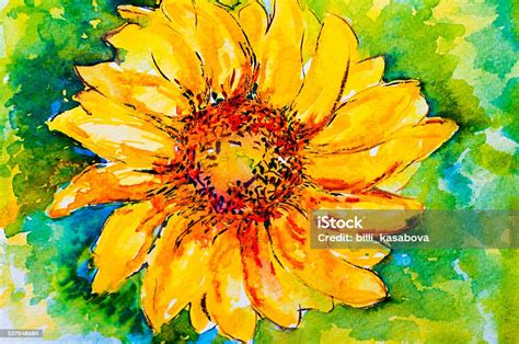 원본영수증에서 페인팅 Watercolors 현대적이다 예술직 아름다운 꽃 일러스트레이션에 대한 스톡 벡터 아트 및 기타 이미지