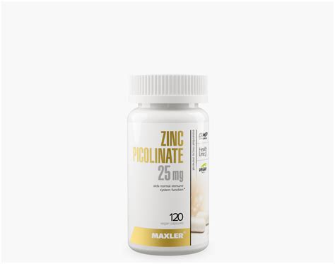 Цинк Пиколинат 25 mg Zinc Picolinate 25 mg Maxler купить от