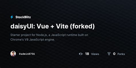 Daisyui Vue Vite Forked Stackblitz