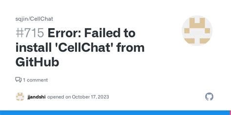 Error Failed To Install CellChat From GitHub Issue 715 Sqjin