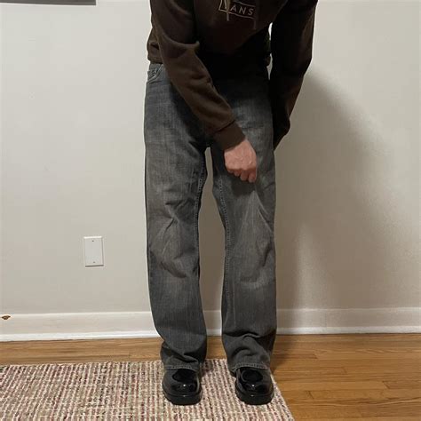 Banana Republic Relaxed Fit Greyblack Jeans Depop