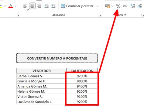 Numero A Porcentaje En Excel