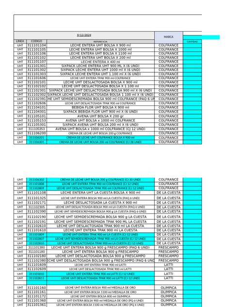 Plantilla Inventario 2024 Pdf