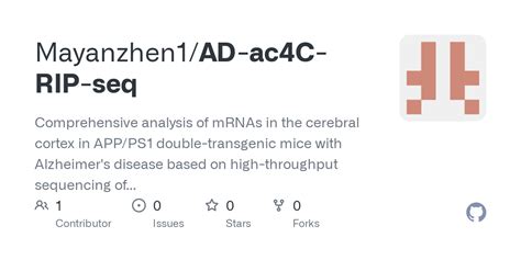 AD Ac4C RIP Seq README Md At Main Mayanzhen1 AD Ac4C RIP Seq GitHub