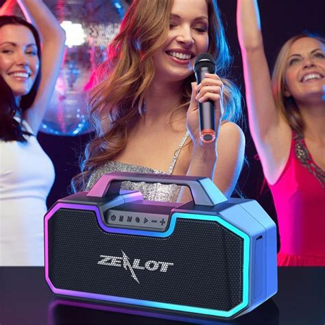 Zealot S Portable Bluetooth Speaker With Colorful Light