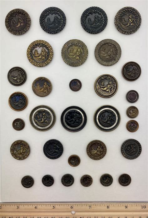 Lot Detail Reclining Egyptian Female Figure Buttons