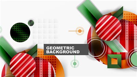 추상적인 기하학적 구성 모양이 겹쳐져 생생한 시각 효과를 만듭니다 빨강 주황 초록이 디자인을 지배합니다 모던한 스타일 0명에 대한 스톡 벡터 아트 및 기타 이미지 Istock