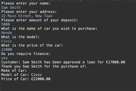 Github Jacqueline Walshcar Dealership Java Scanner Questionaire