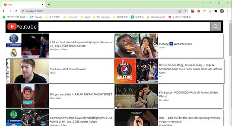 github myungwanpark youtube react