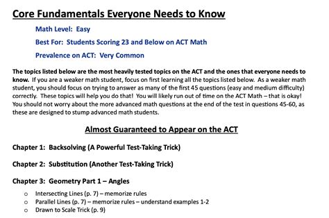 Act Math Course — Preppros Expert Sat And Act Test Prep