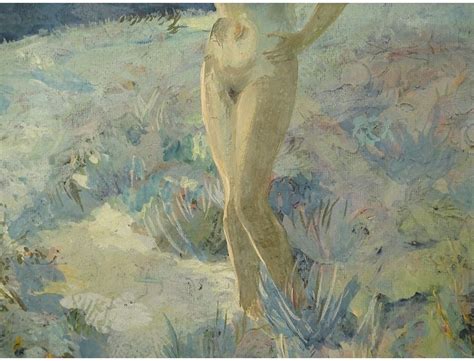 HSC painting André Laigneau de Villeneuve naked woman landscape hills
