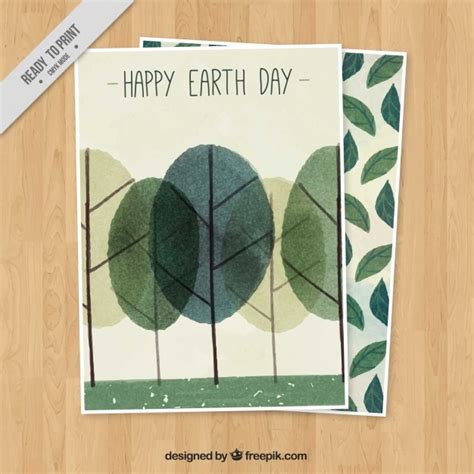 Free Vector Happy Earth Day Greeting