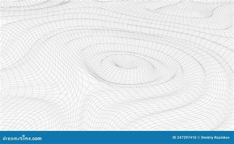 Abstract Wave Surface Wireframe Retro Pattern Abstract D Vector Wireframe Background Stock