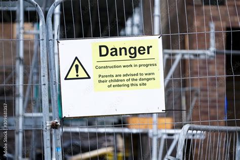 Safety Starts Here And Health Safety Construction Board Notice Signs Where Building Works Are