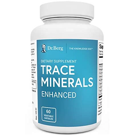 Dr Berg S Trace Minerals Enhanced Complex Complete With Nutrient Dense Health Mineral