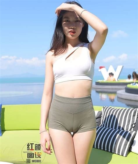 57 Skinny Asian Chick Tight Shorts Cameltoe Hgct108 Thesexier