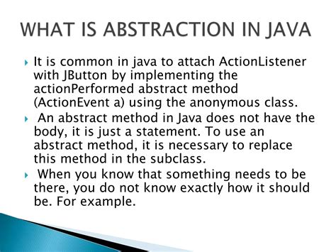 What Is Abstraction In Java Pptx