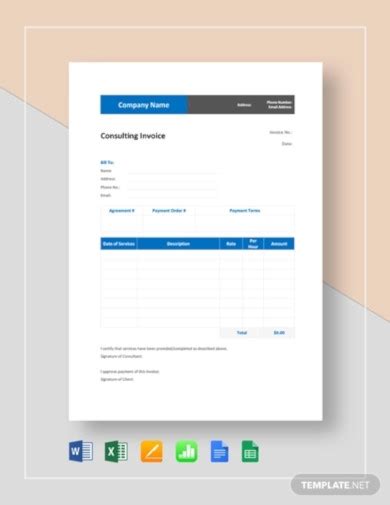 Consulting Invoice Examples To Download