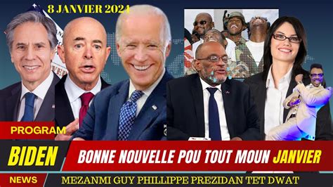 MEZANMI MOUN JANVIER KI POKO APROUVE YO GEN BONNE NOUVELLE POU NOU ZEN PETE GUY PHILLIPPE