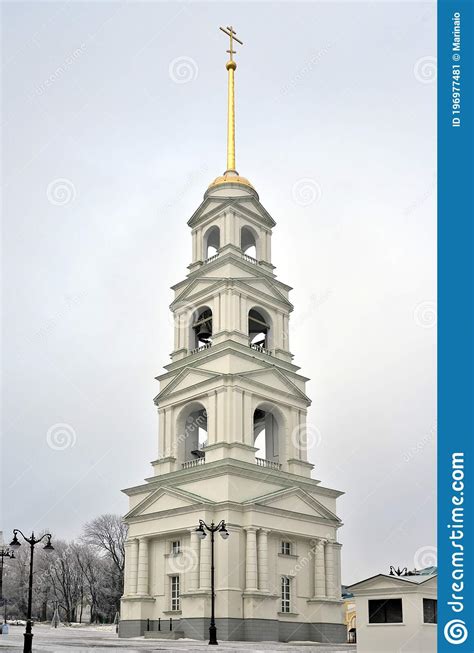The Bell Tower Of The Spassky Cathedrall Penza Russia Stock Image