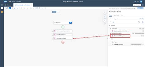 Authorize SAP Build Process Automation With Google Authorization SDK Using Google Oauth Client
