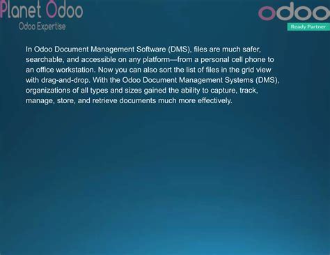 Odoo 13 Document Management System Ppt