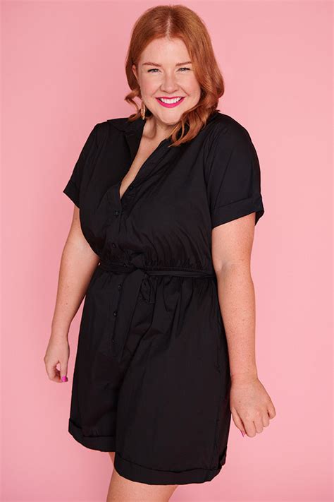 Kaylee Black Jumpsuit Little Party Dress