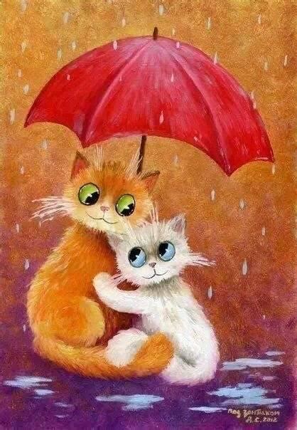 治癒系插畫｜今夜有雨 每日頭條