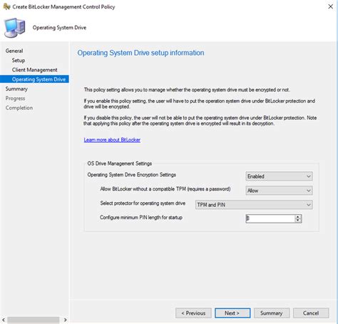 on premises bitlocker management using system center configuration