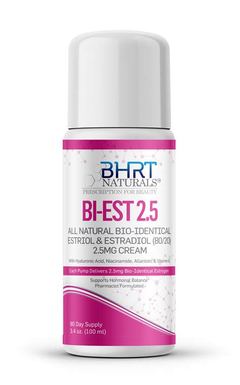 Bi Estrogen Estriol And Estradiol 8020 25mg Cream Bio Identical
