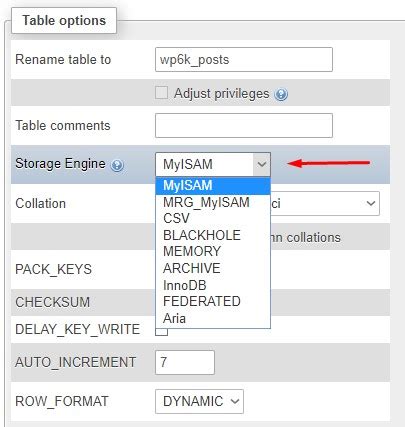 Mengubah Storage Engine Database Dari MyISAM Ke InnoDB