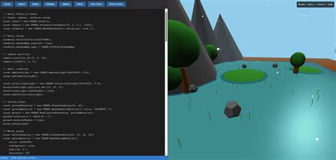 Made An Html Three Js Ide Showcase Three Js Forum