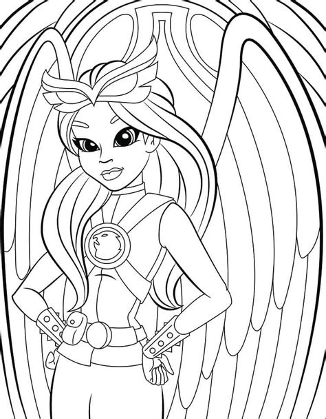 Hawkgirl Dc Super Hero Girls Coloring Page Download Print Or Color