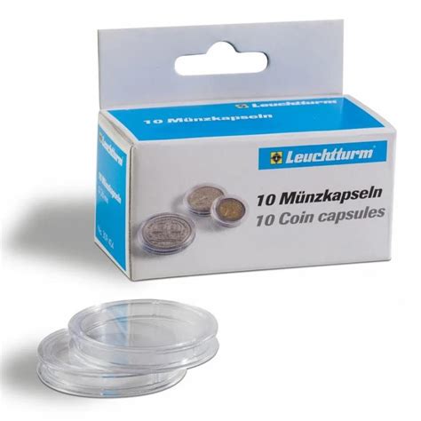 Капсулы CAPS 17 для монет – 17 мм, упаковка 10 шт. Leuchtturm.