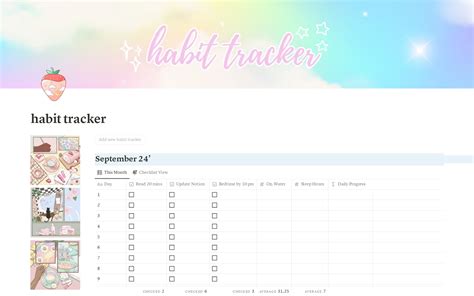 Habit Tracker Template Notion Marketplace